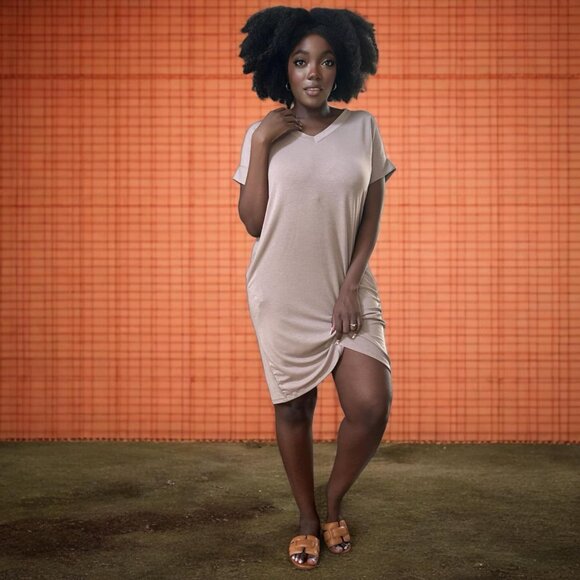 Dresses | New Jay Simone Plain Jill Ash Mocha | Poshmark